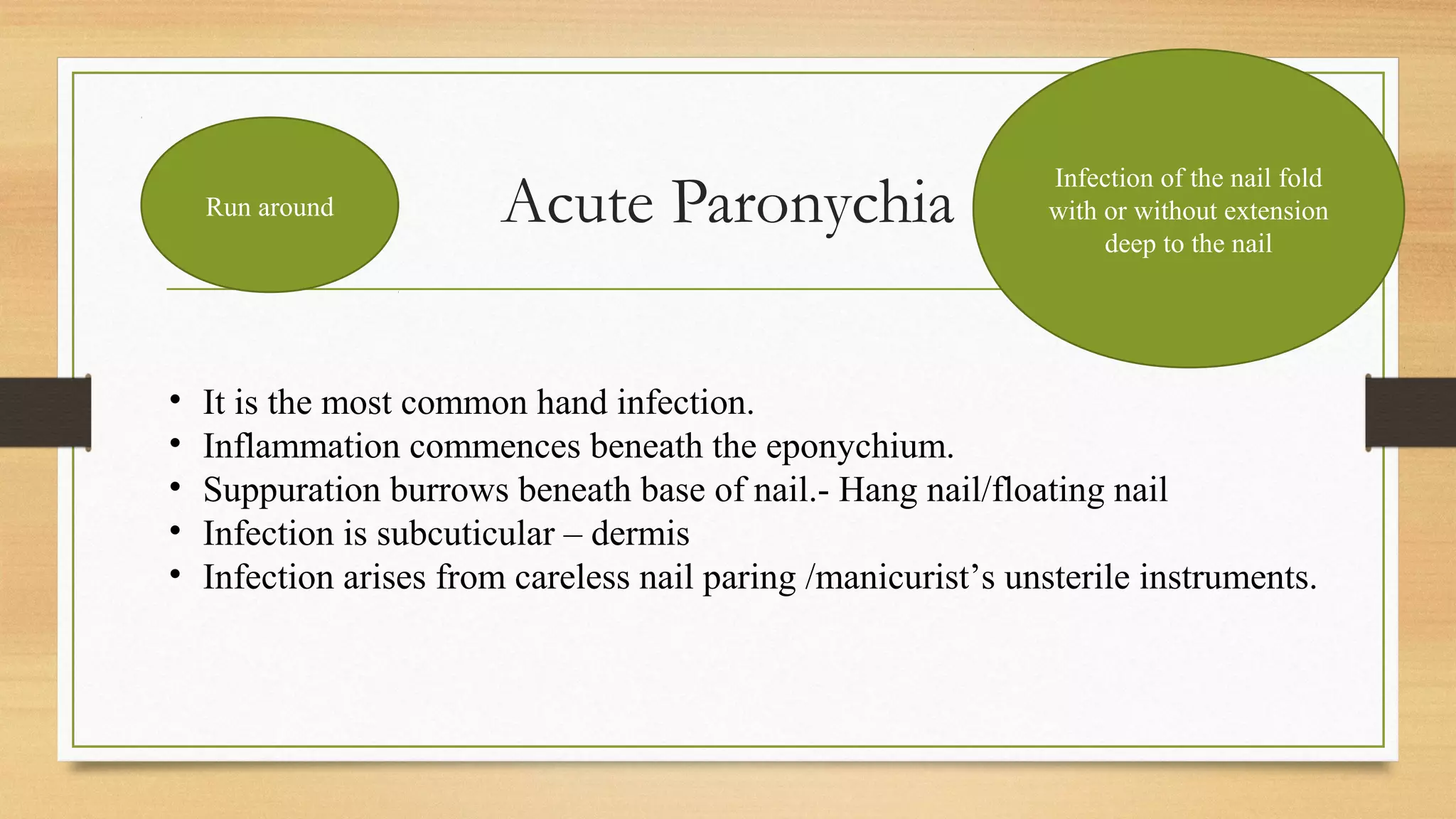 Infections of the hand | PPT