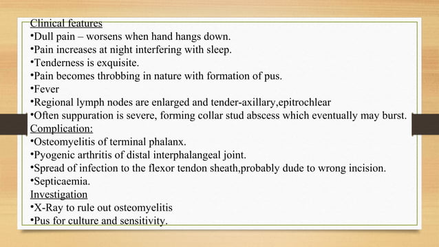 Infections of the hand | PPT