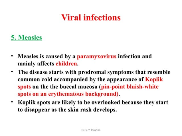Infections of the oral mucosa.pptx in oral pathology | PPT