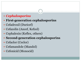 Infections Pharmacology.pptx | Infectious Diseases | Diseases and ...