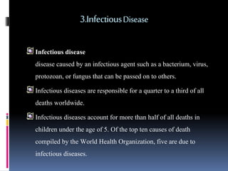 Infectious, acute, chronic diseases | PPTX