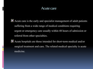 Infectious, acute, chronic diseases | PPTX