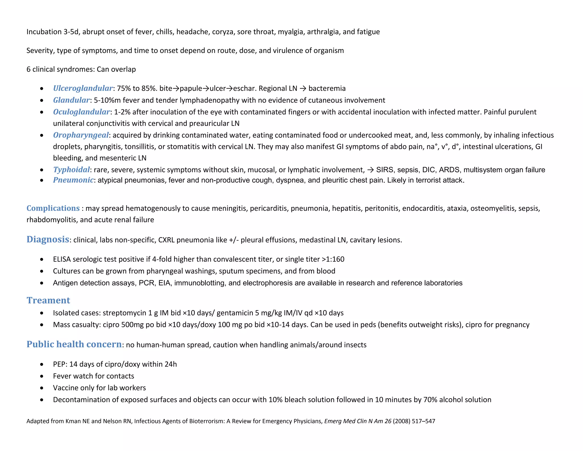 Infectious agents of bioterrorism handout | PDF | Infectious Diseases ...