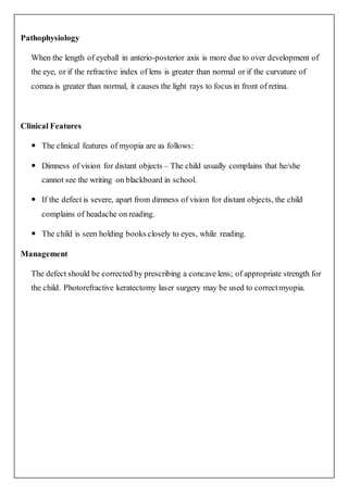 Infectious and inflammatory conditions of eyes | DOCX