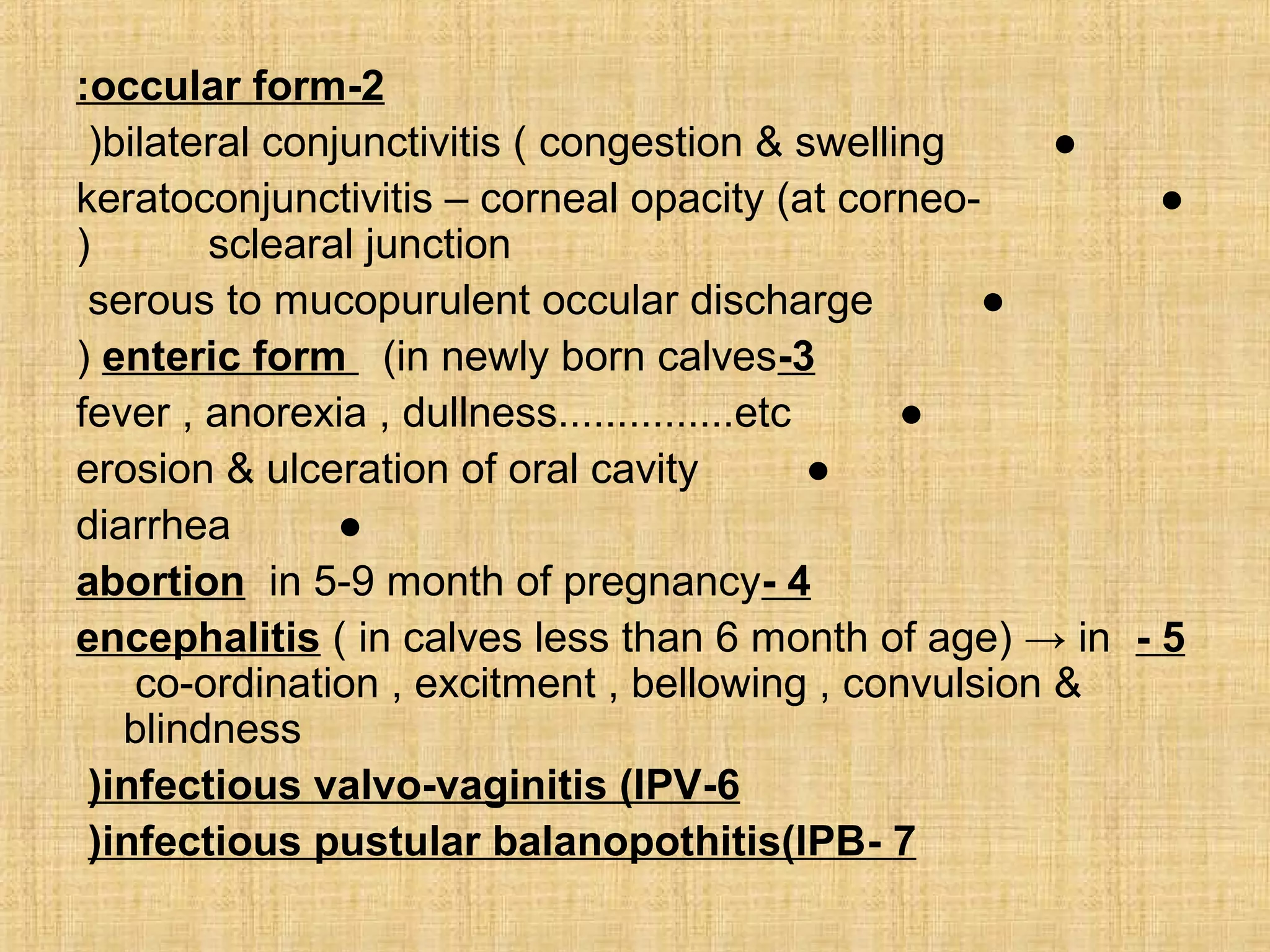 Infectious bovine rhinotracheitis | PPS
