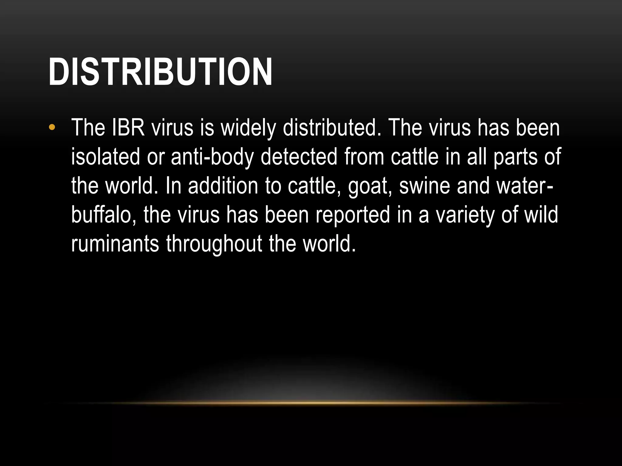 Infectious bovine rhinotracheitis | PPTX