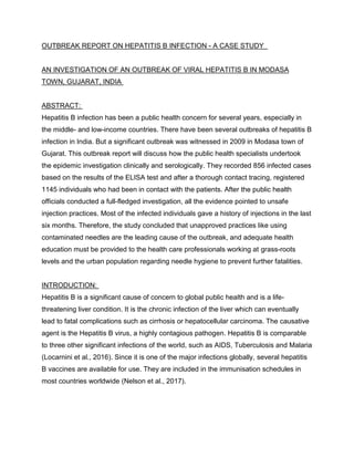 OUTBREAK REPORT: INFECTIOUS DISEASE.docx