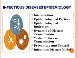 infectious disease epidemiology seminars | PPTX