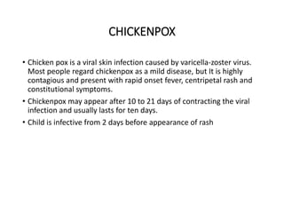 Pediatric communicable Diseases | PPT