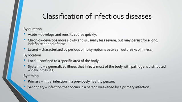 Infectious diseases: an introduction | PPTX | Infectious Diseases ...