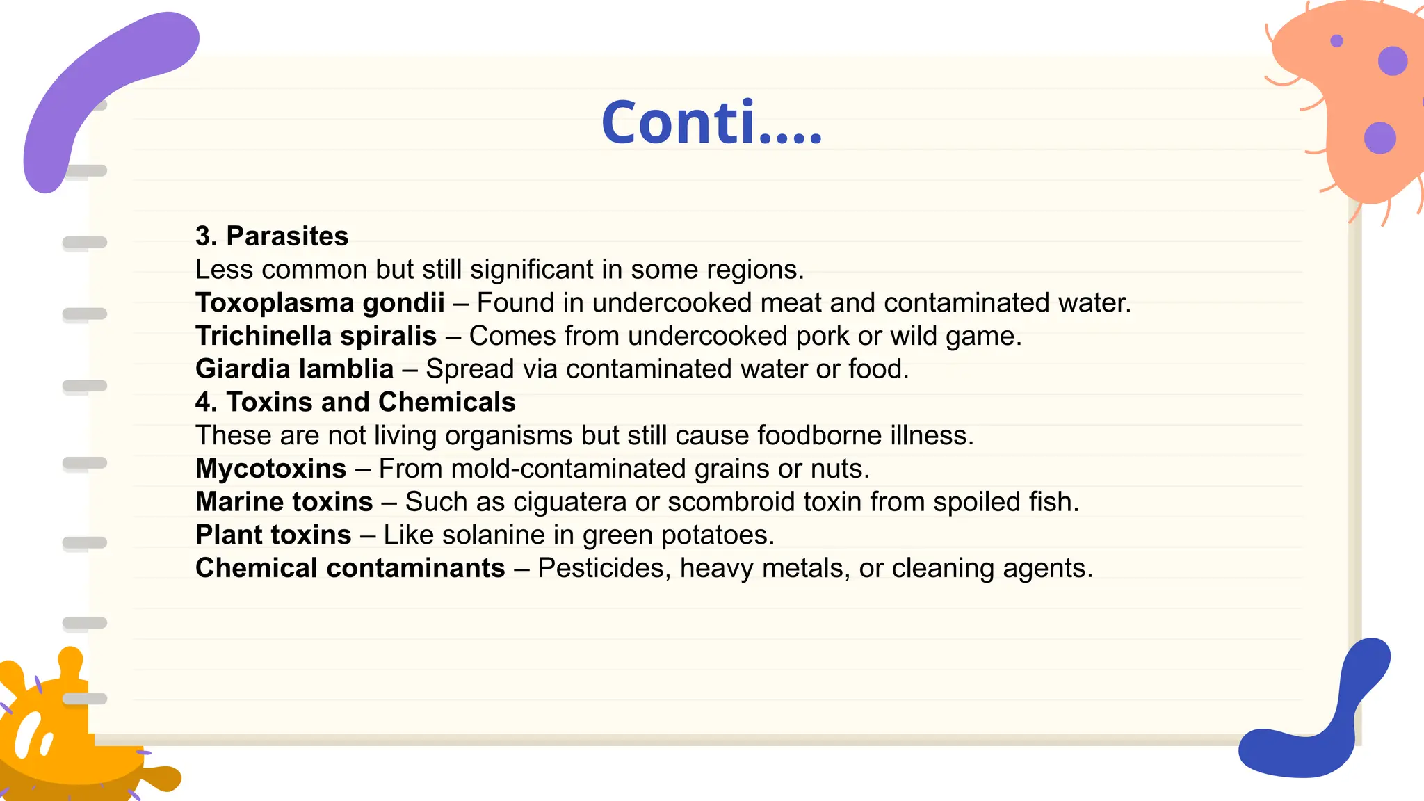 Infectious Diseases by food borne community health nursing | PPTX