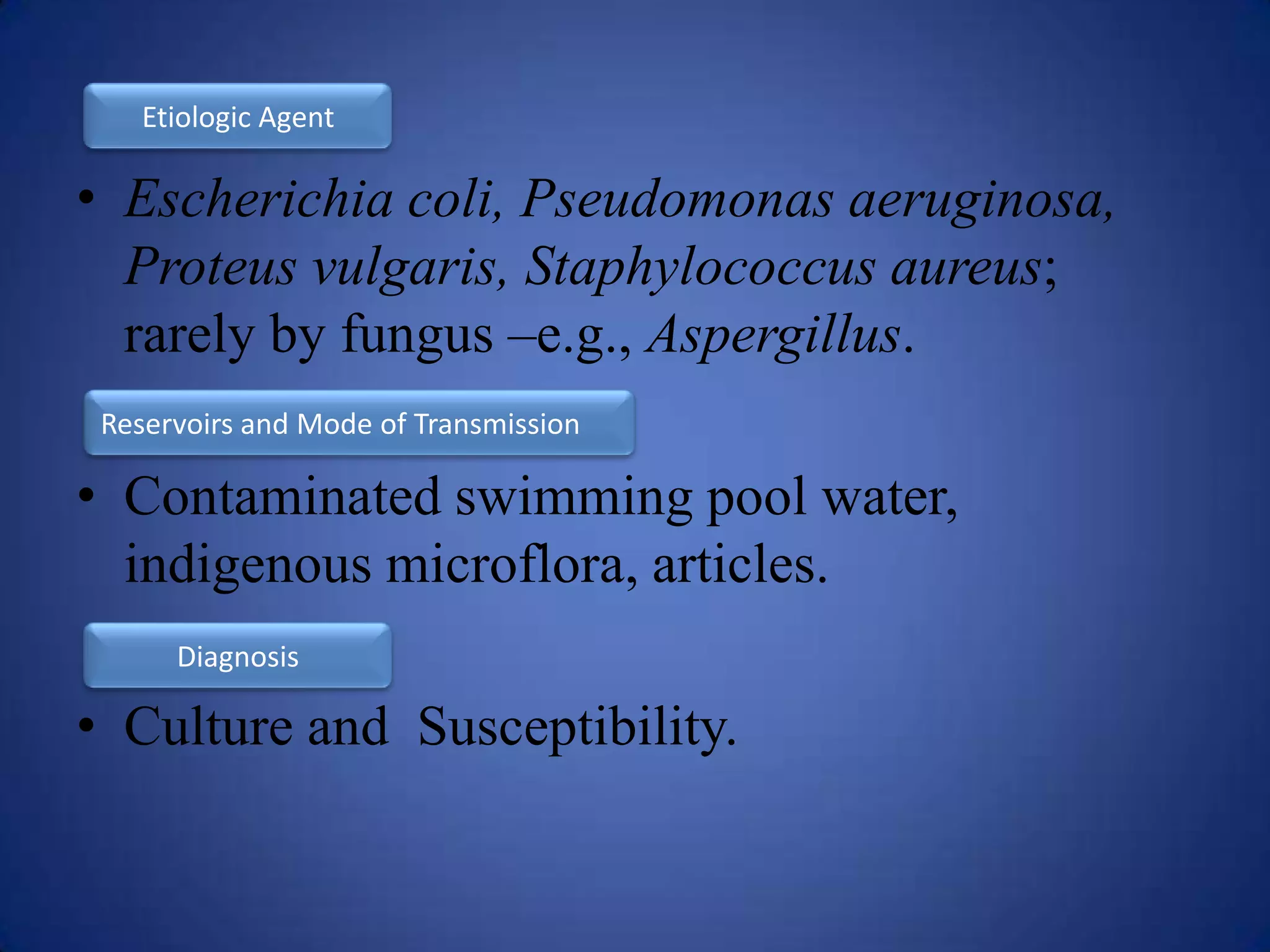 Infectious diseases of the ears | PPTX
