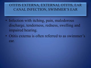 Infectious diseases of the ears | PPTX