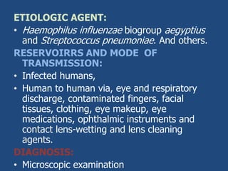 Infectious diseases of the eyes | PPTX