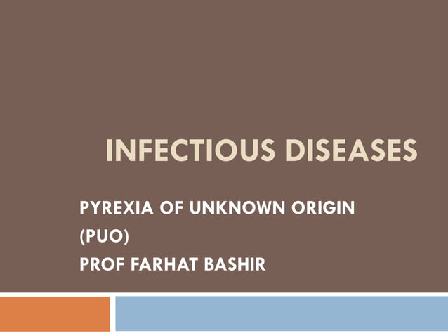 Infectious diseases puo | PPT