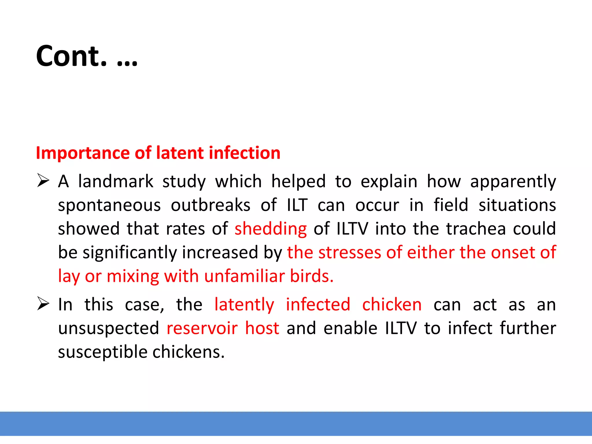 Infectious Laryngotrachitis ILT | PPTX