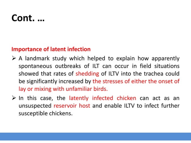 Infectious Laryngotrachitis ILT | PPTX | Infectious Diseases | Diseases ...