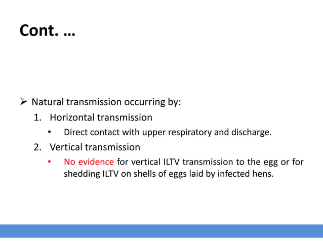 Infectious Laryngotrachitis ILT | PPTX | Infectious Diseases | Diseases ...