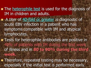 Infectious mononucleosis | PPTX