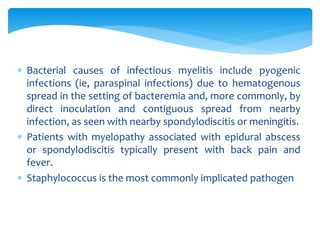 Infectious Myelopathies P.pptx