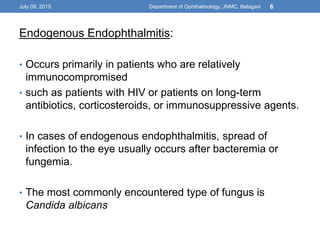 Infectious uveitis | PPTX