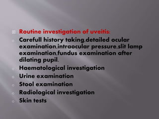 Infectious uveitis | PPTX | Eye and Vision Conditions | Diseases and ...