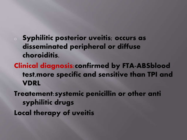 Infectious uveitis | PPTX | Eye and Vision Conditions | Diseases and ...