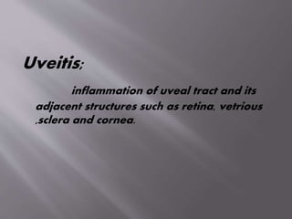 Infectious uveitis | PPTX