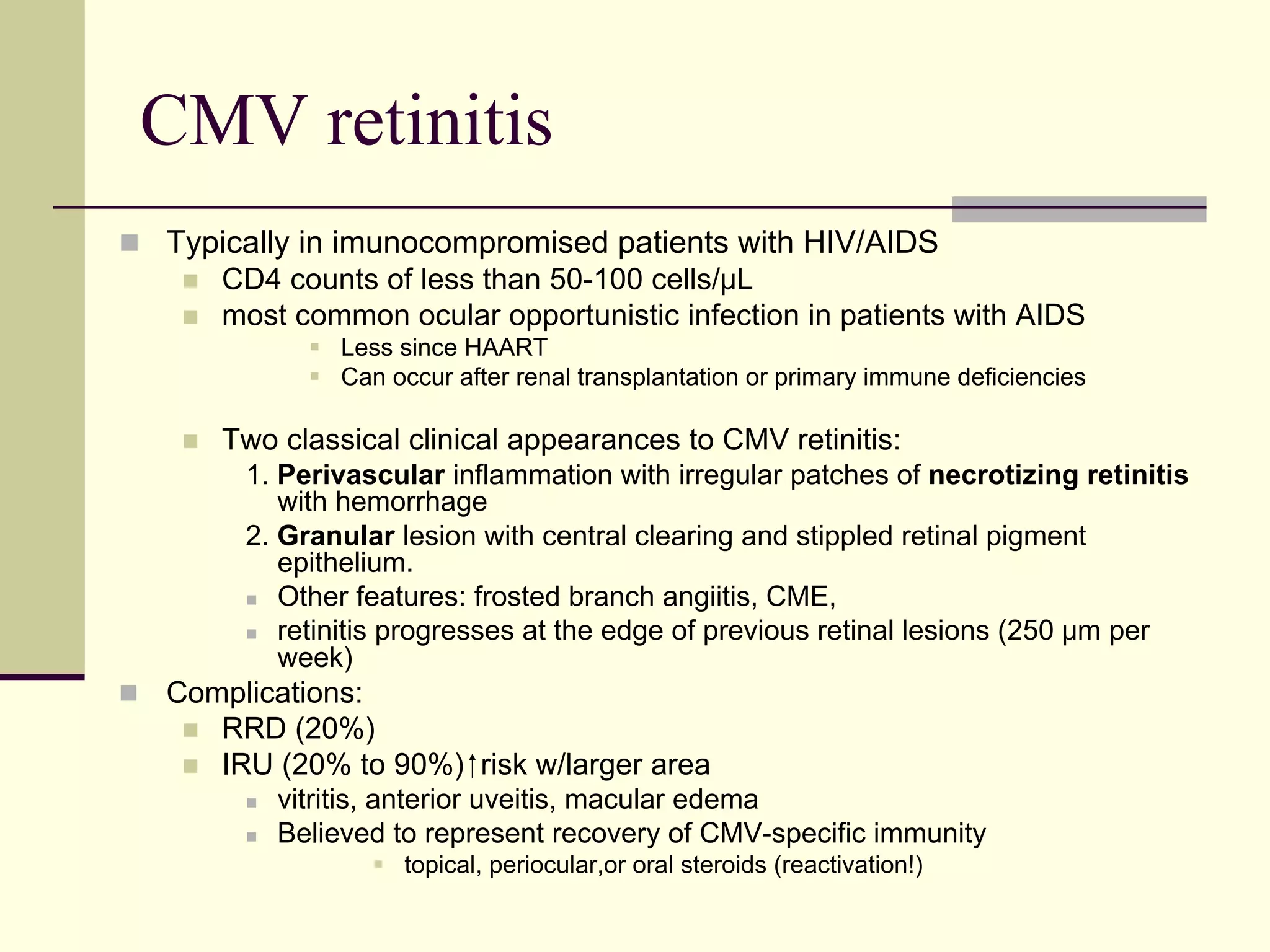 Infectious uveitis dr martinez (1) | PDF