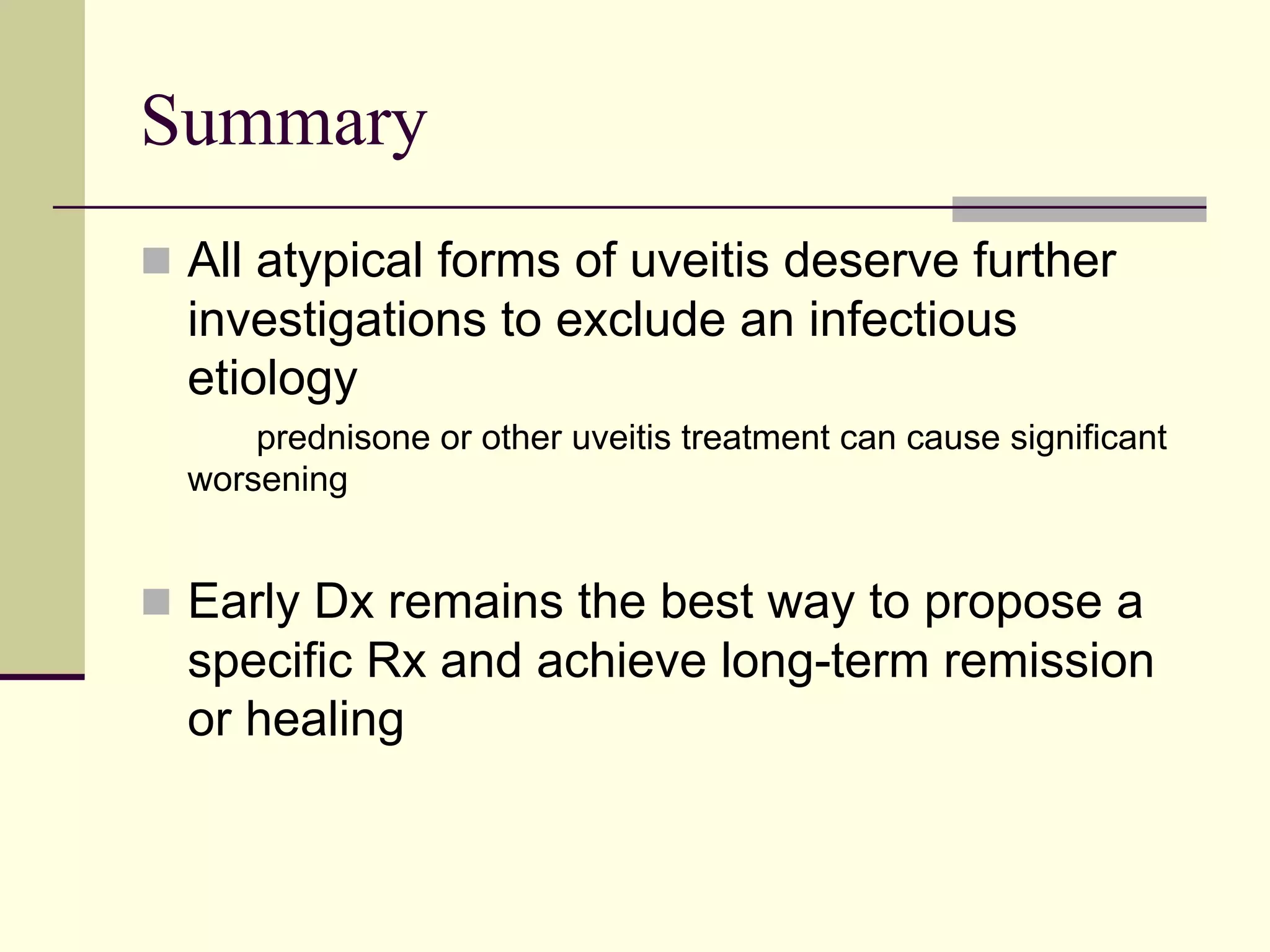 Infectious uveitis dr martinez (1) | PDF