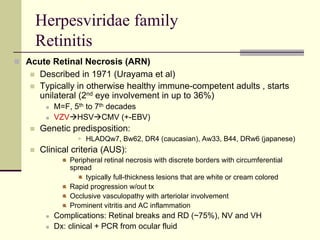 Infectious uveitis dr martinez (1) | PDF