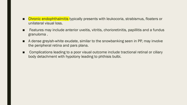 Infectious Uveitis Part 1 Pptx Ppt Upload Ppt
