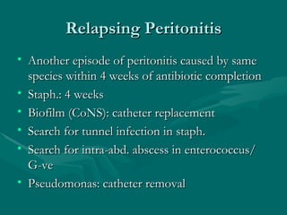 Infective Complications In Pd | PPT