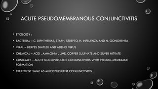 Infective Conjunctivitis acute follicular conjunctivitis associated ...