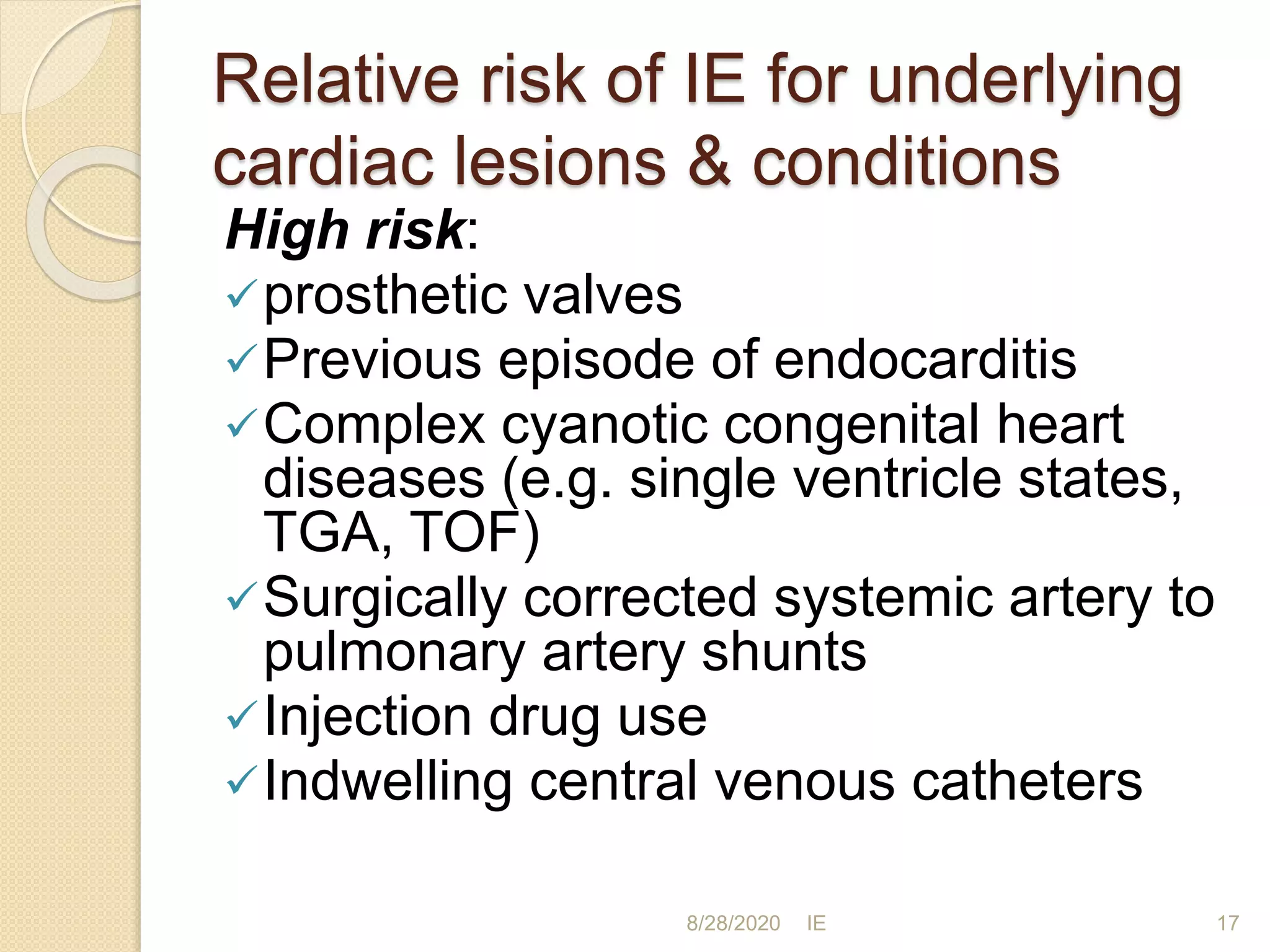 Infective endocarditis in children | PPTX