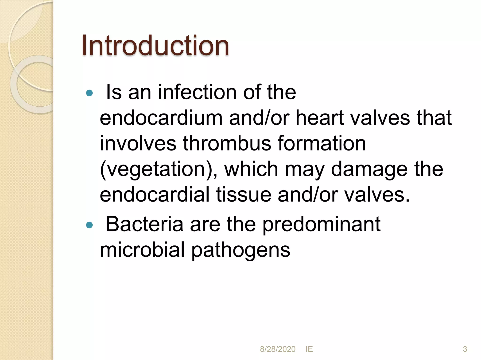 Infective endocarditis in children | PPTX