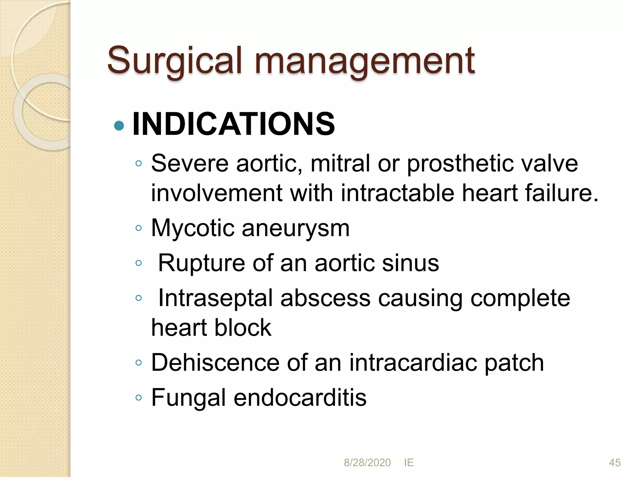 Infective endocarditis in children | PPTX