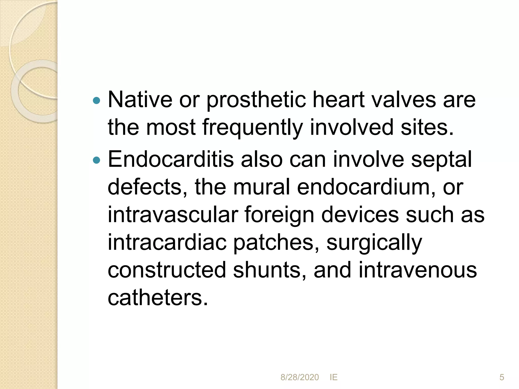 Infective endocarditis in children | PPTX