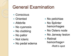 A Case of Infective Endocarditis | PPTX