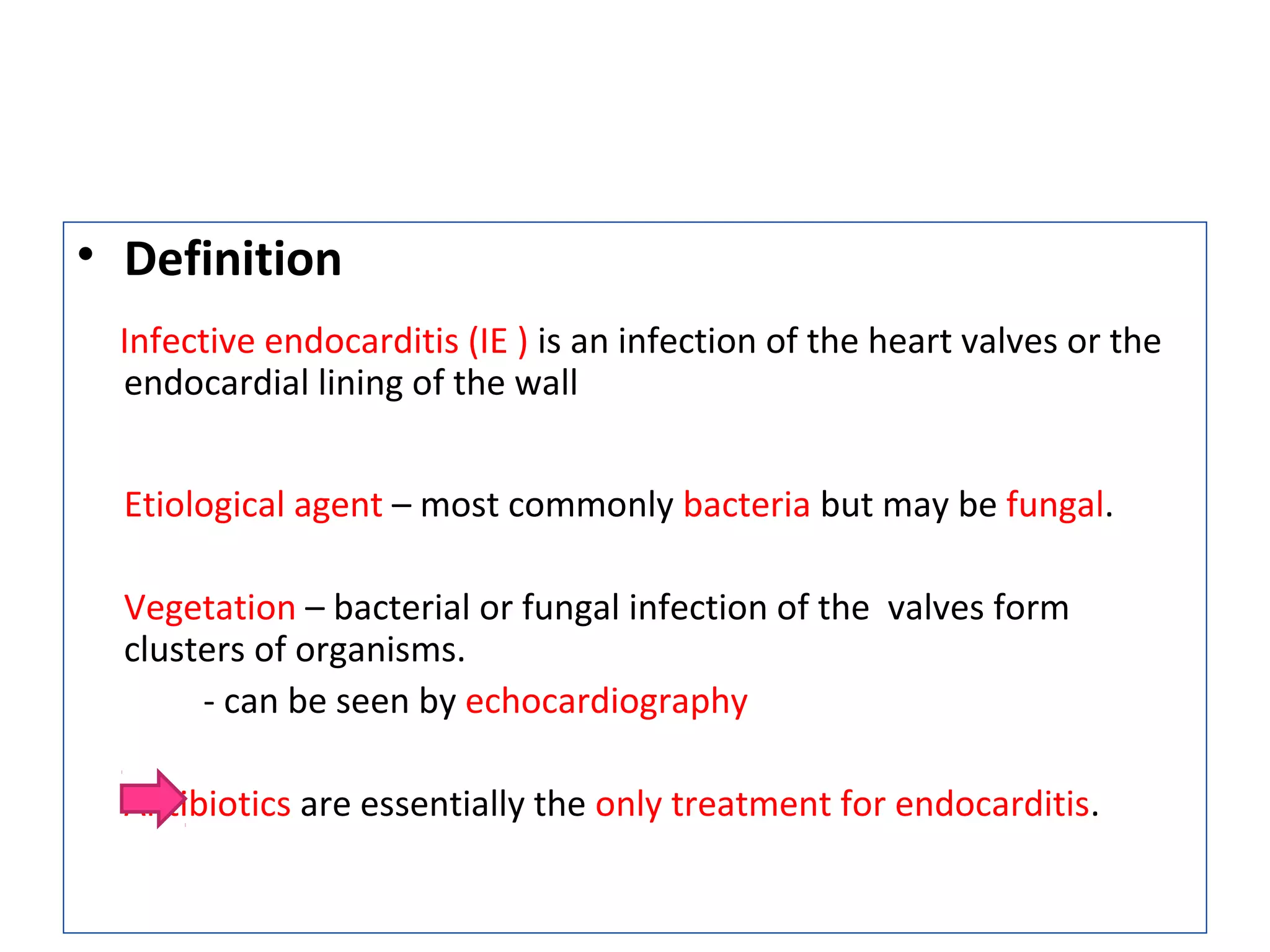 Infective endocarditis | PPT