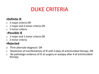 Infective endocarditis | PPTX