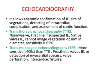 Infective endocarditis | PPTX