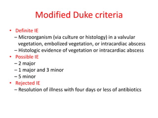Infective endocarditis | PPTX