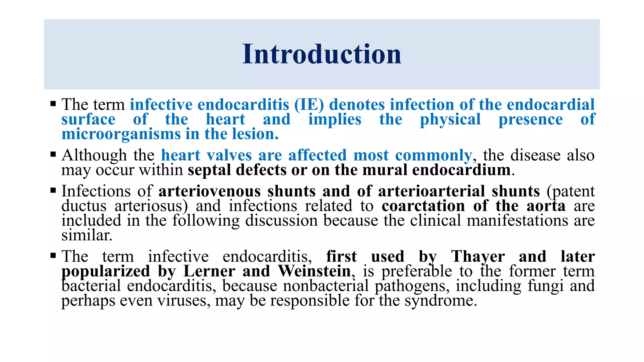 Infective endocarditis | PPTX