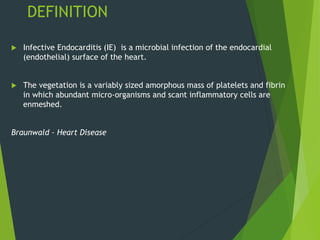 infective endocarditis a complete presentation.ppt