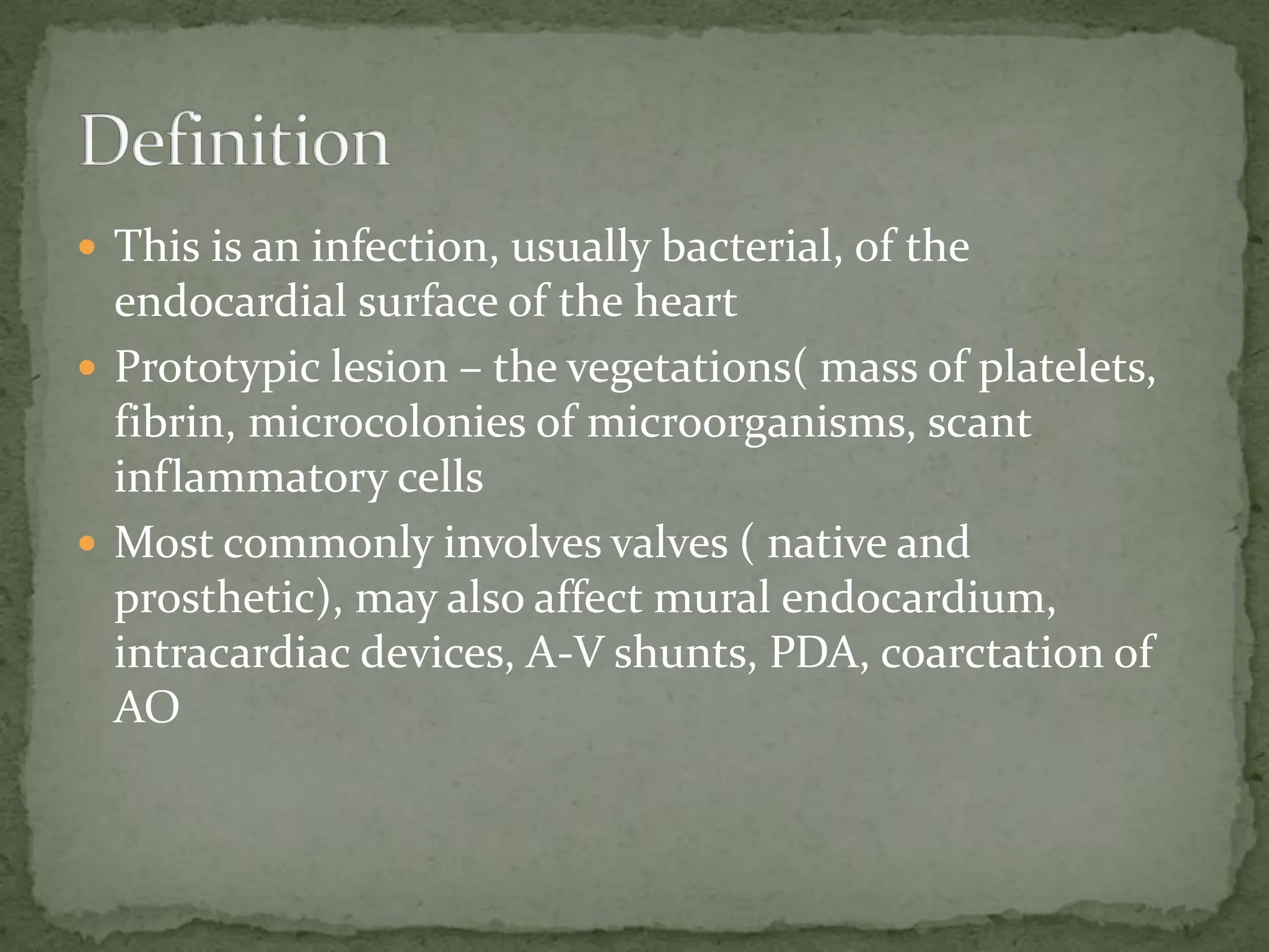 Infective endocarditis.ppt infective endocarditis | PPT