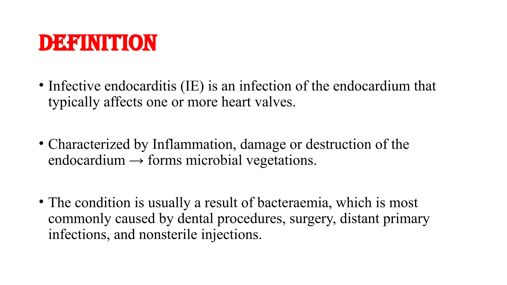 INFECTIVE ENDOCARDITIS IN DETAILS PRESENTATION | PPTX