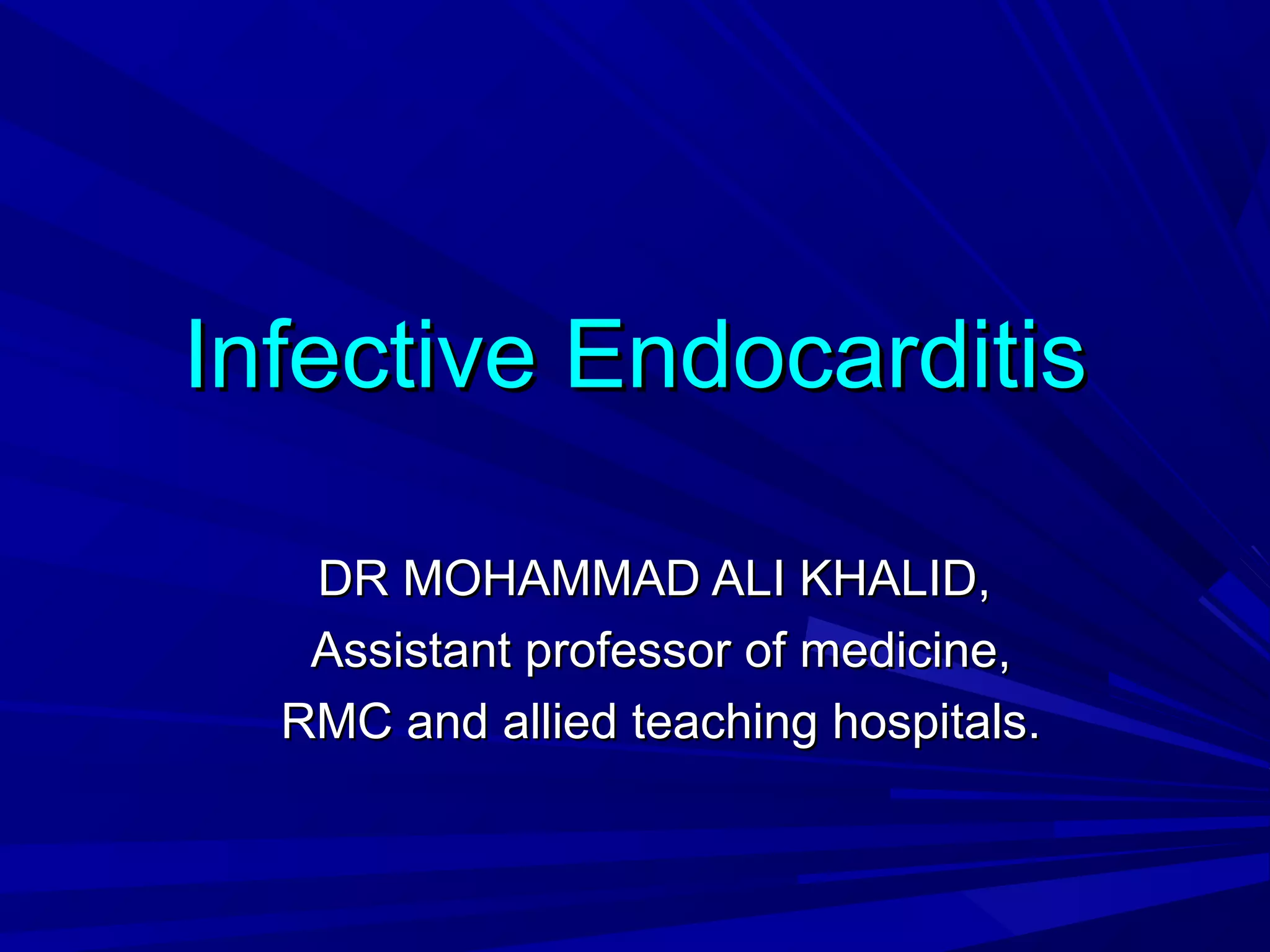 Infective endocarditis[1] (2) | PPT | Heart and Cardiovascular Diseases ...