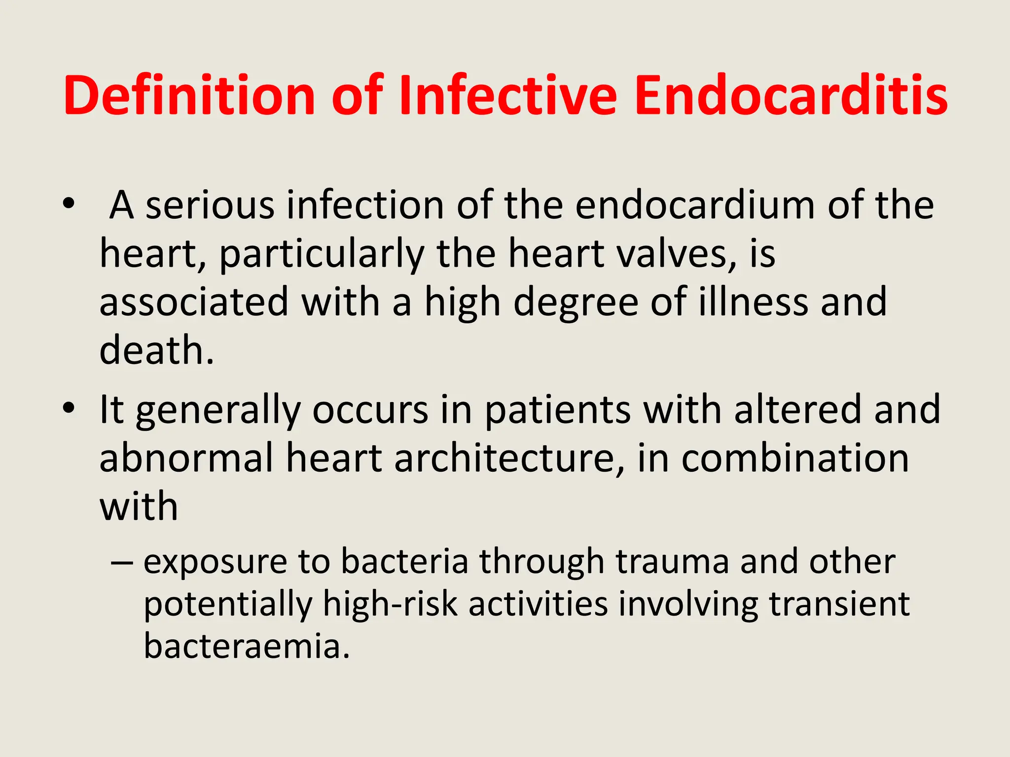 infective endocarditis c1.pptx Cardiovacsular system infection | PPT