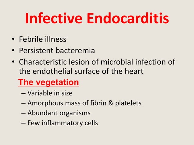 infective endocarditis c1.pptx Cardiovacsular system infection | PPT